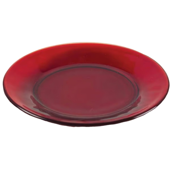 Anchor Hocking | Dining | Vintage Ruby Red Glass Dish Bread Plate ...